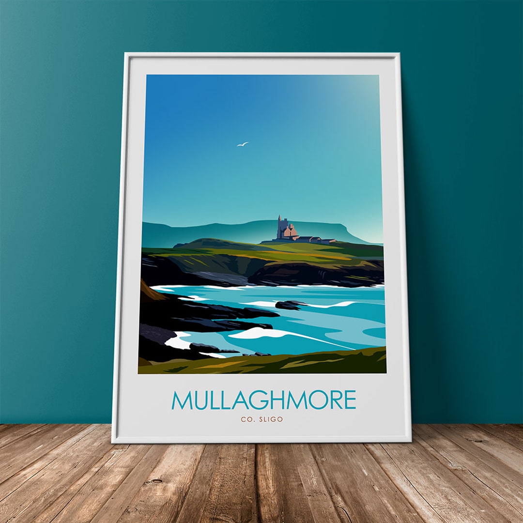 Mullaghmore Co Sligo Art Print Poster Print Travel Poster - Etsy