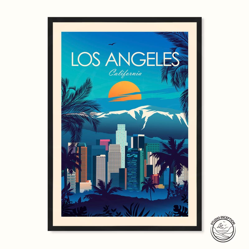 Los Angeles Poster - Etsy