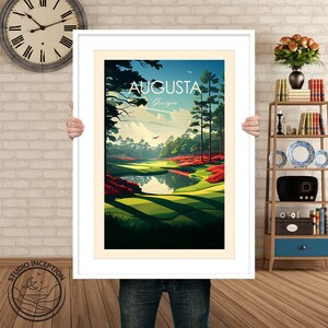 Augusta Print, Augusta National Golf Club Poster, Augusta Masters ...
