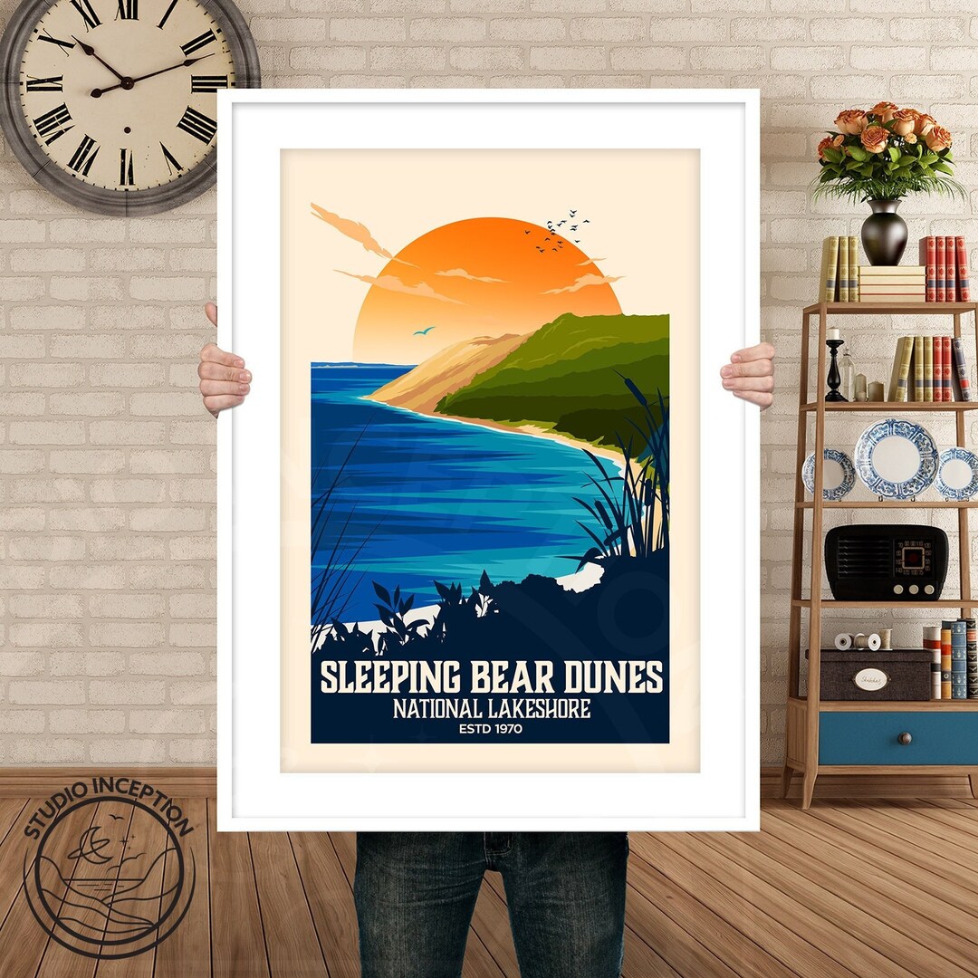 Sleeping Bear Dunes Print Sleeping Bear Dunes National - Etsy UK