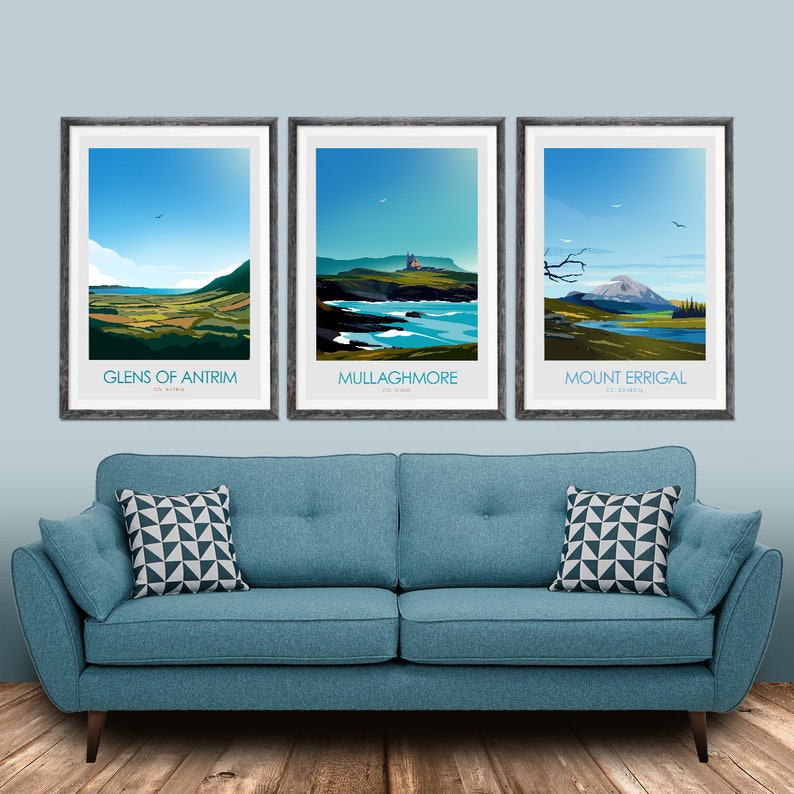 Mullaghmore Co Sligo Art Print, Poster Print, Travel Poster, Travel ...