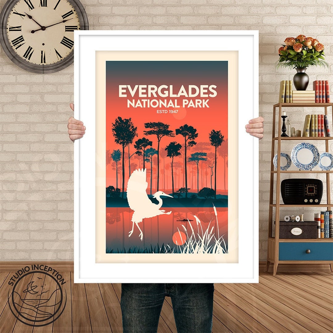 Everglades National Park Travel Poster by Studio Inception | National ...