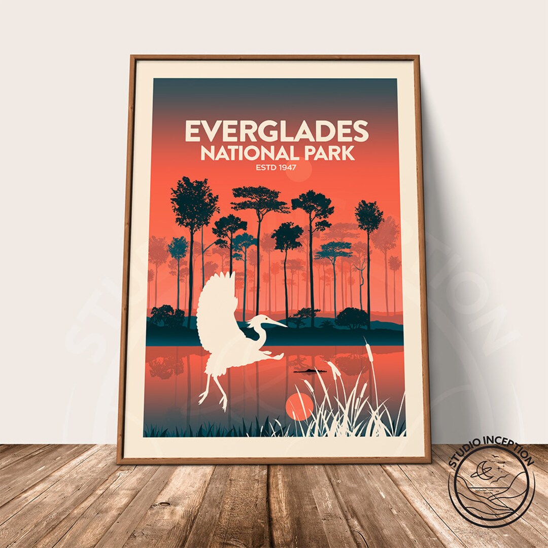 Everglades National Park Travel Poster by Studio Inception National ...