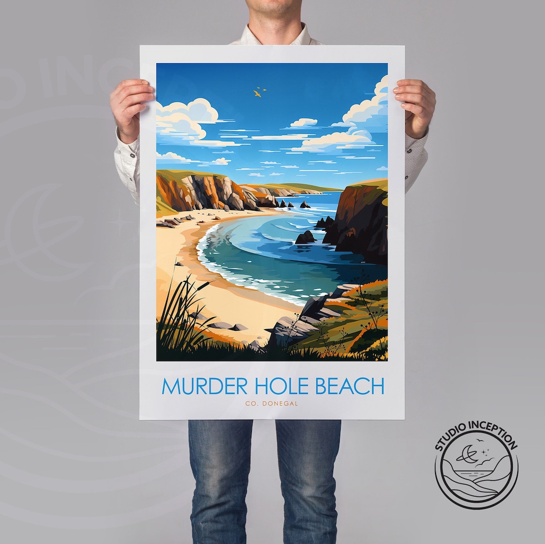 Murder Hole Beach Print, Donegal Travel Poster, Boyeeghter Bay, Travel ...