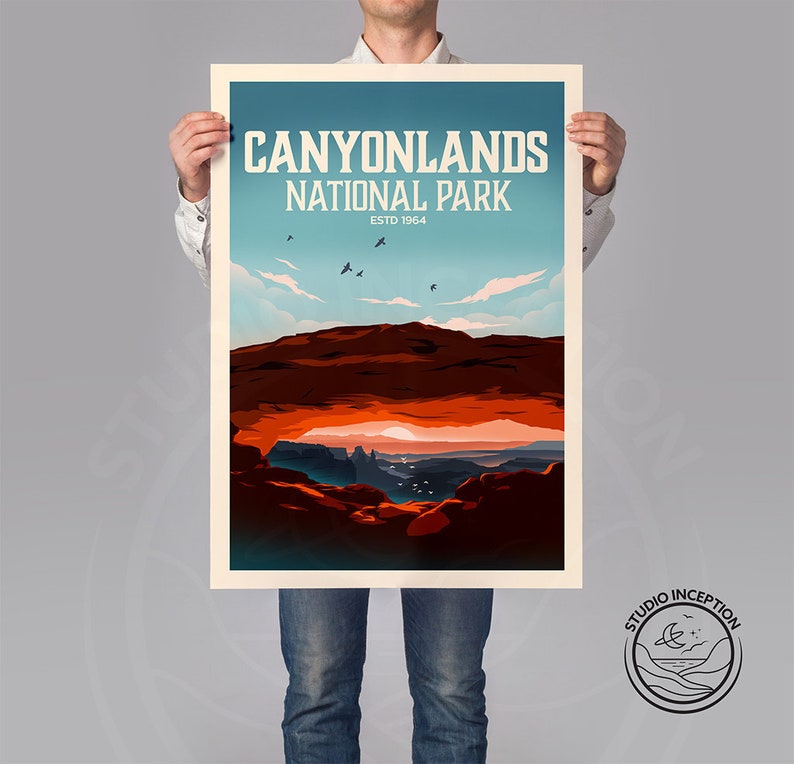 Canyonlands Print Utah Poster National Park Wall Art Print - Etsy