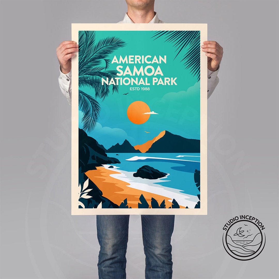 American Samoa National Park Travel Print by Studio Inception - Etsy