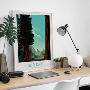 Sequoia National Park, US National Parks, Art, Poster, Print ...