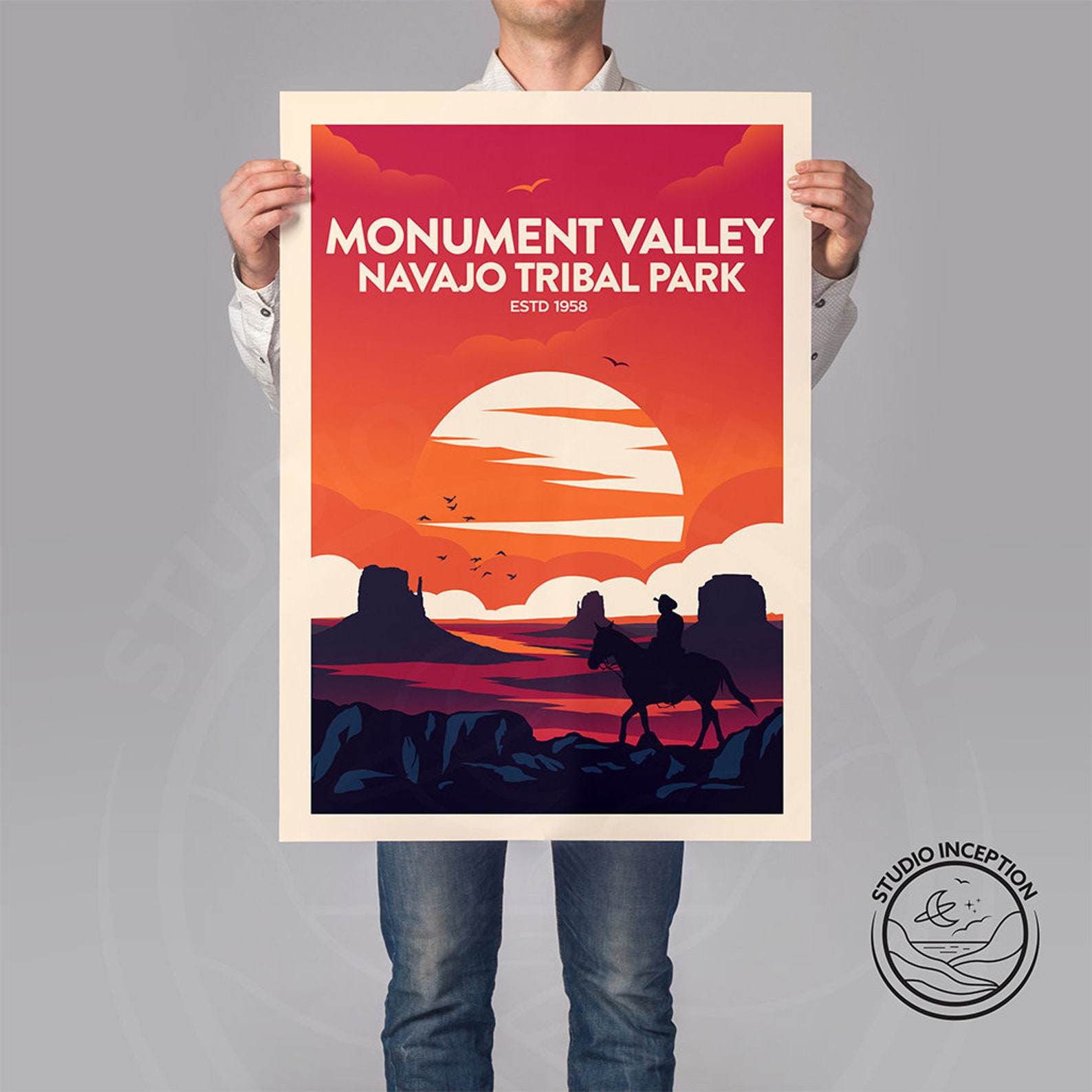 Monument Valley Navajo Tribal Park National Park Travel Poster by ...