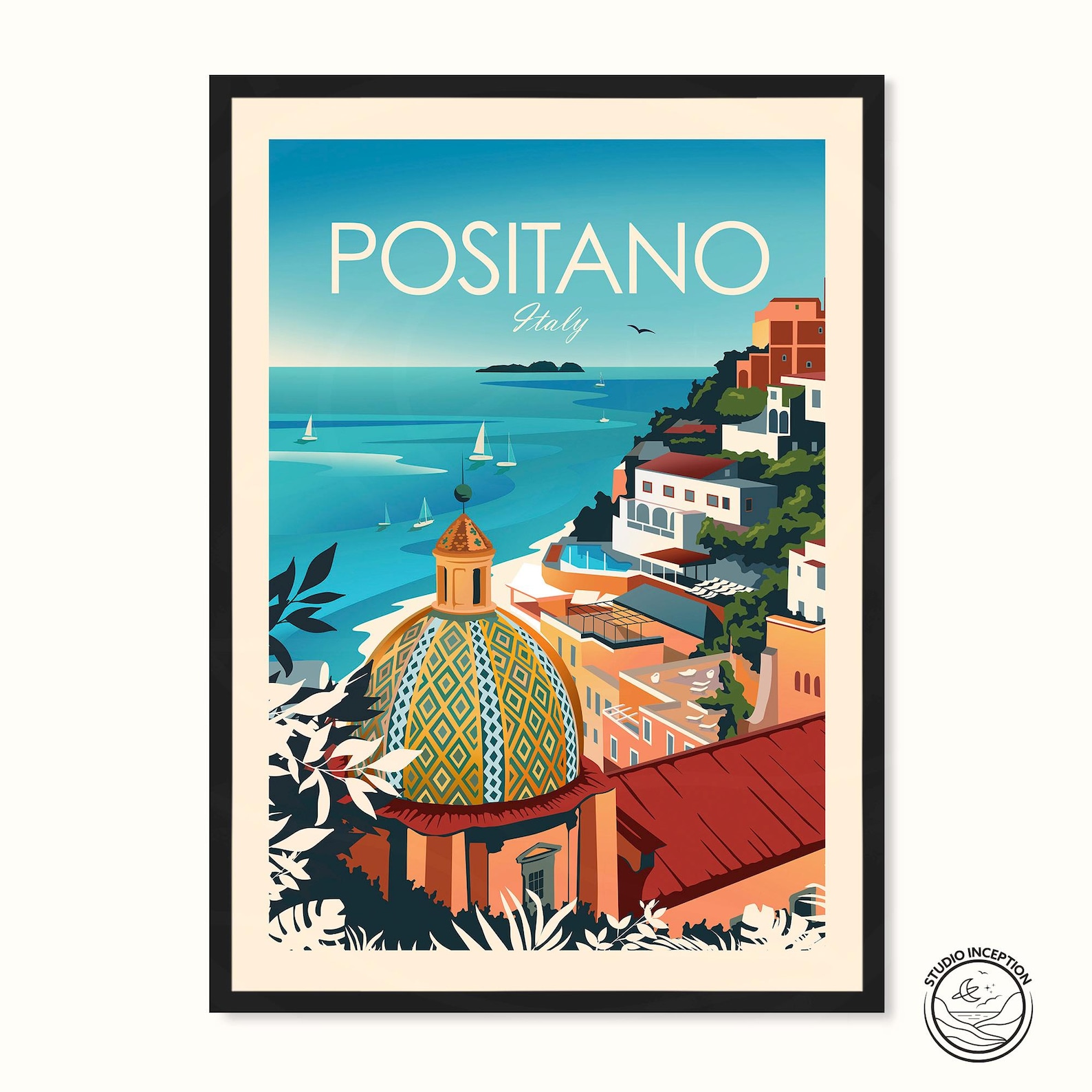 Italy Print - Italy Poster - Positano Print | Travel Poster | Travel ...