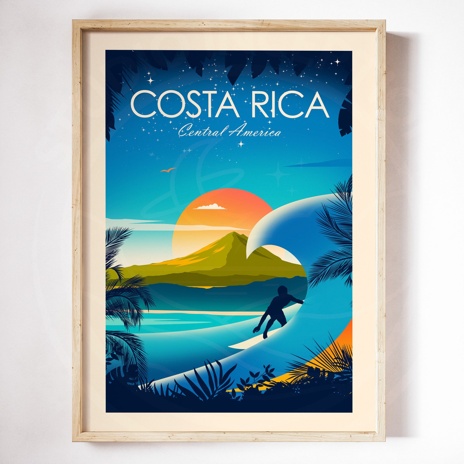 Costa Rica Print Costa Rica Poster Costa Rica Art Costa - Etsy