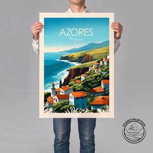 Azores Poster Travel Print Wall Art Azores Wall Hanging Azores - Etsy