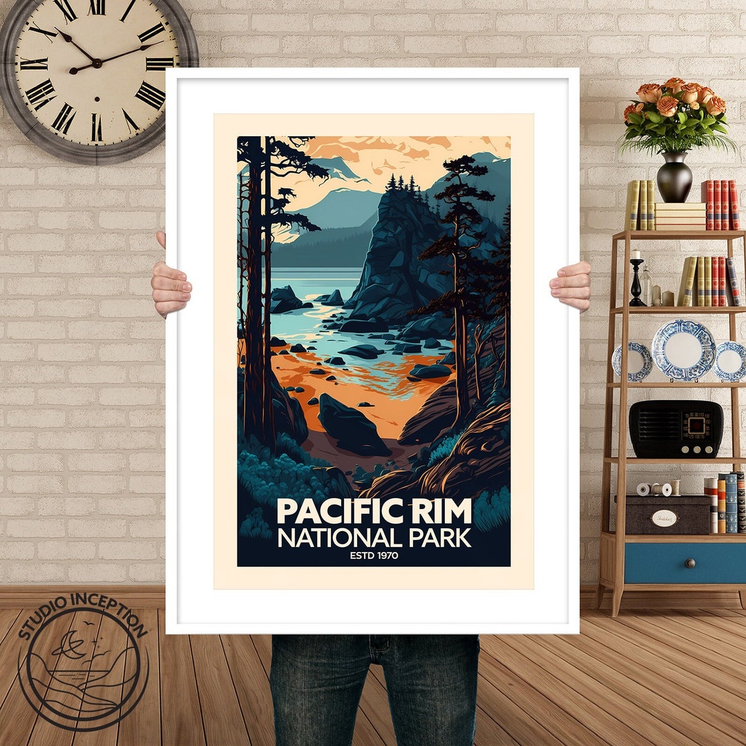 Pacific Rim National Park Reserve Travel Poster Print Home Decor ...