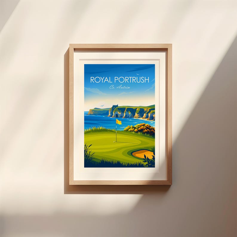 Royal Portrush Golf Print | Northern Ireland Wall Art | Irish Golf ...