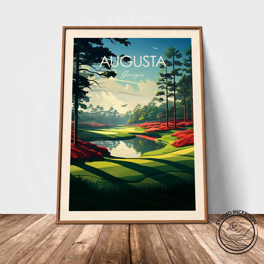 Augusta Print, Augusta National Golf Club Poster, Augusta Masters ...