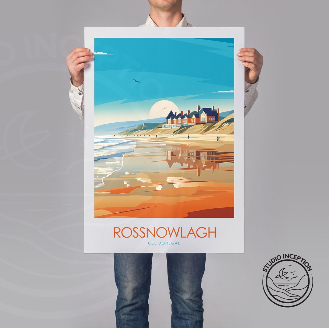 Rossnowlagh Print Donegal Poster Travel Poster Rossnowlagh - Etsy
