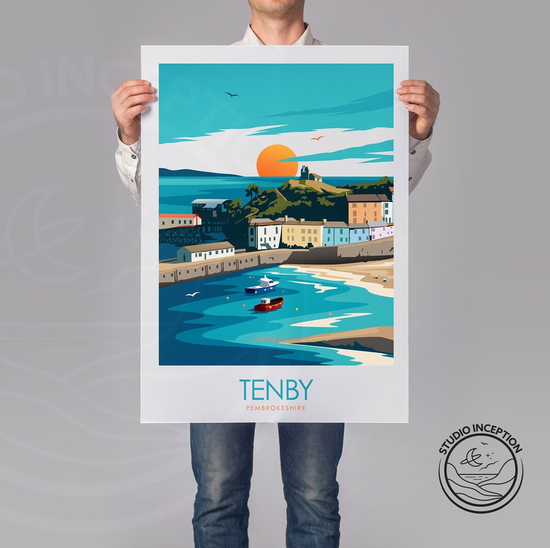 Tenby Prints Wales Print Poster Pembrokeshire Prints - Etsy