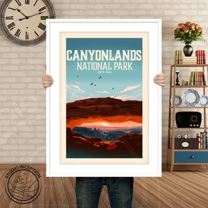 Canyonlands Print Utah Poster National Park Wall Art Print USA Poster ...