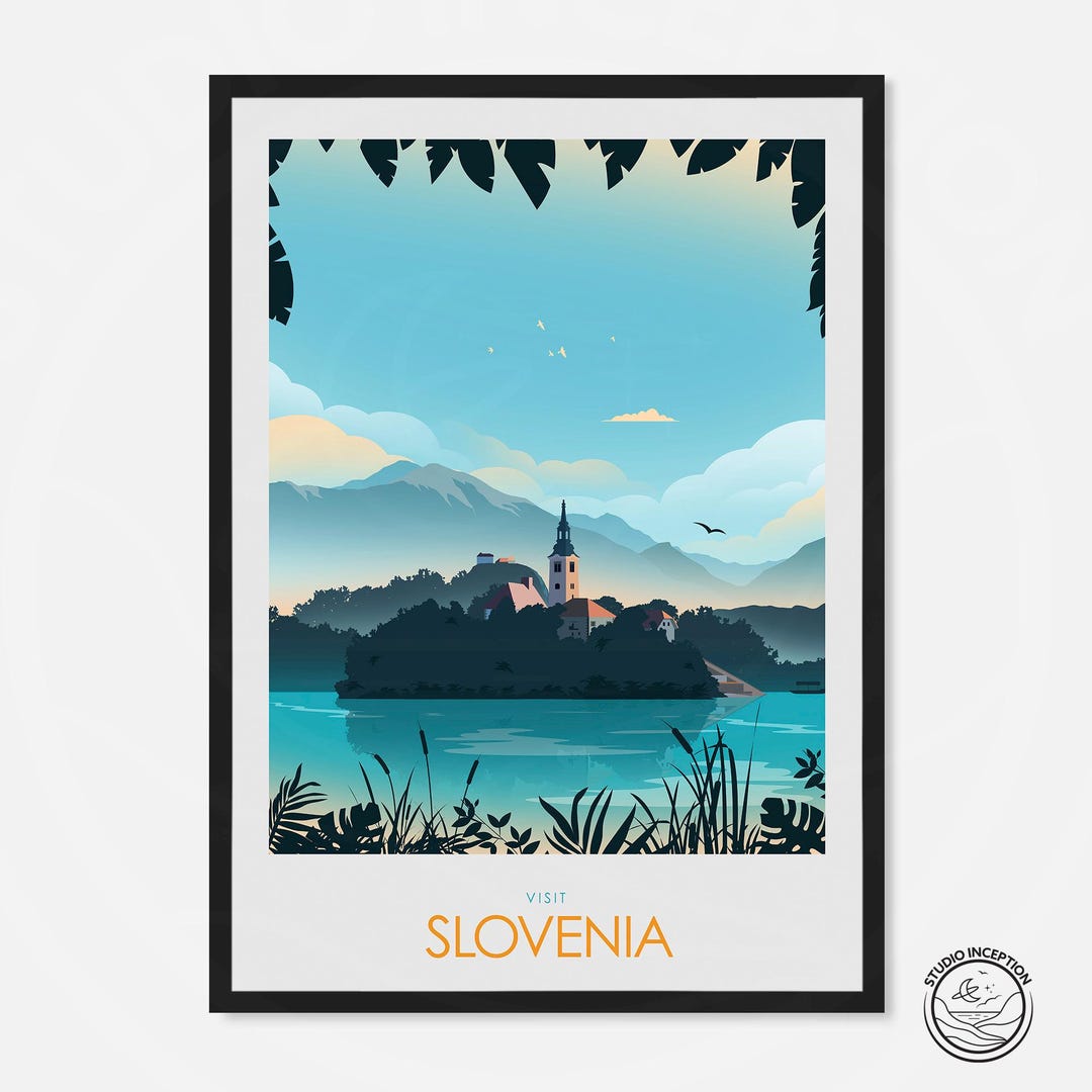 Slovenia Travel Print - Slovenia Poster - Slovenia Wall Art Print ...
