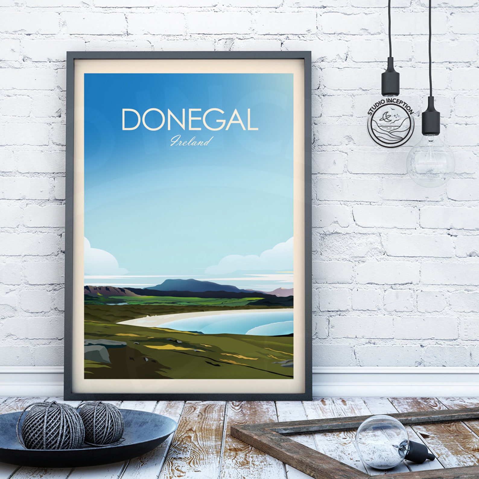 Donegal Art Print | Ireland Poster | Donegal Poster | Downings Print ...
