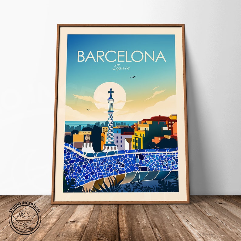 Barcelona Print Spain Wall Art Barcelona Barcelona Poster - Etsy