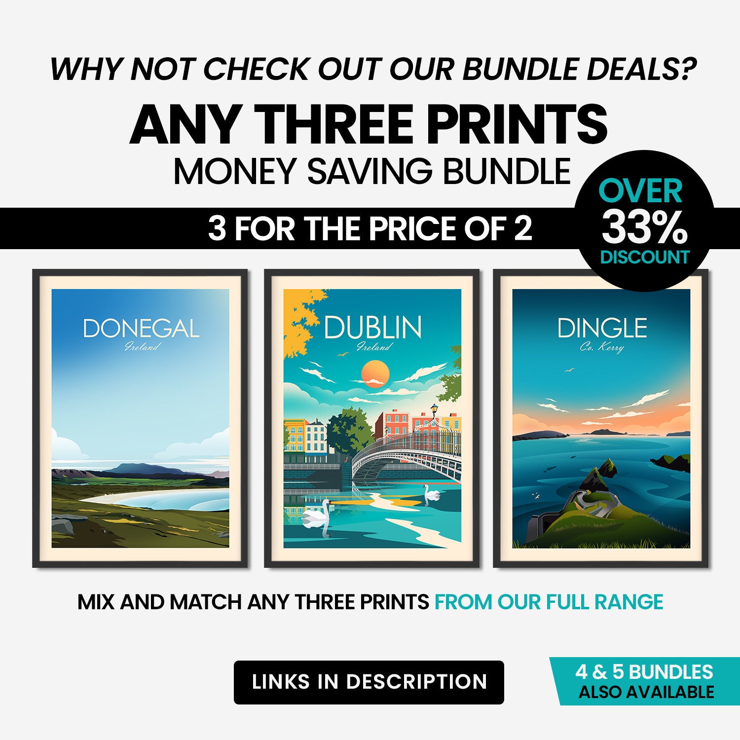 Mullaghmore Classiebawn Castle Co Sligo Travel Print in Traditional ...