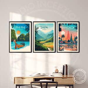 Sapa Art Print Sa Pa Travel Poster Vietnam Art Sapa Wall Art Asia ...