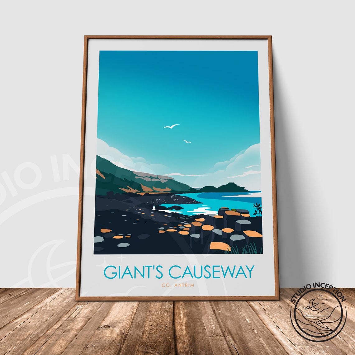 Giants Causeway Print Northern Ireland Travel Print Travel - Etsy UK