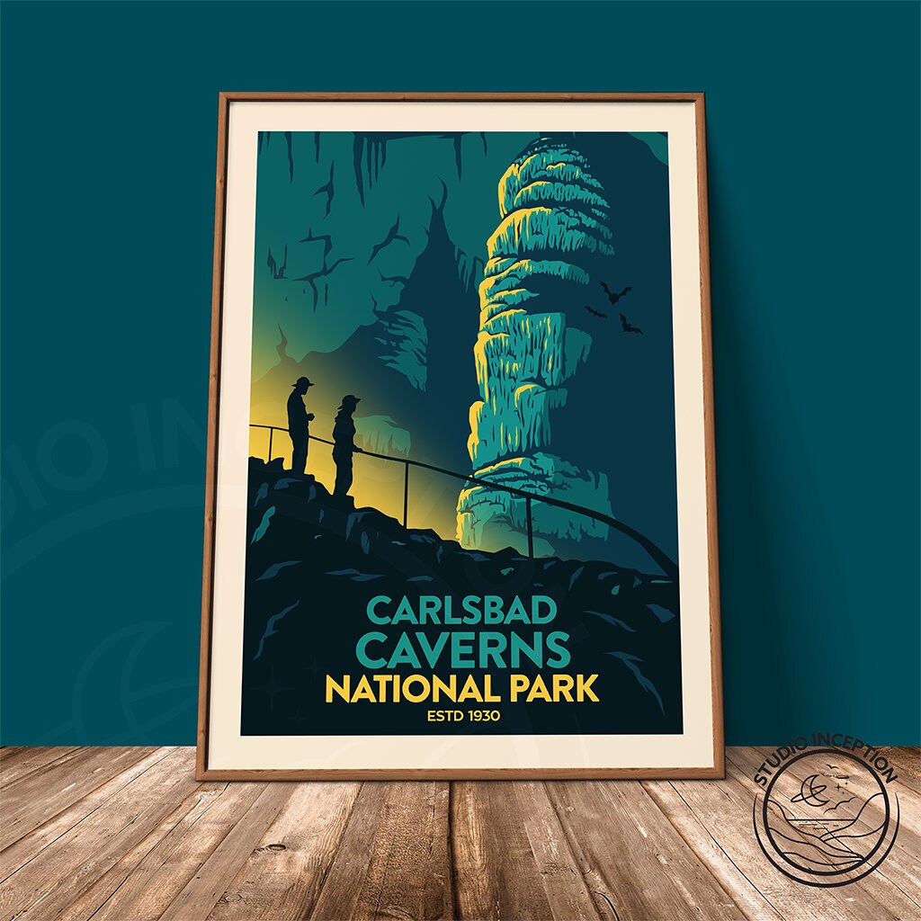 Carlsbad Caverns National Park Poster Print National Park | Etsy