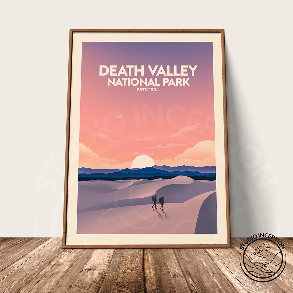 Death Valley Art Print Poster Established 1994 Edition, Death Valley ...