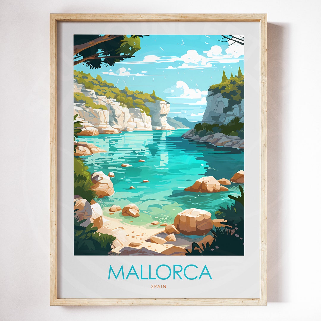 Mallorca Majorca Spain Poster Print Travel Gift - Etsy