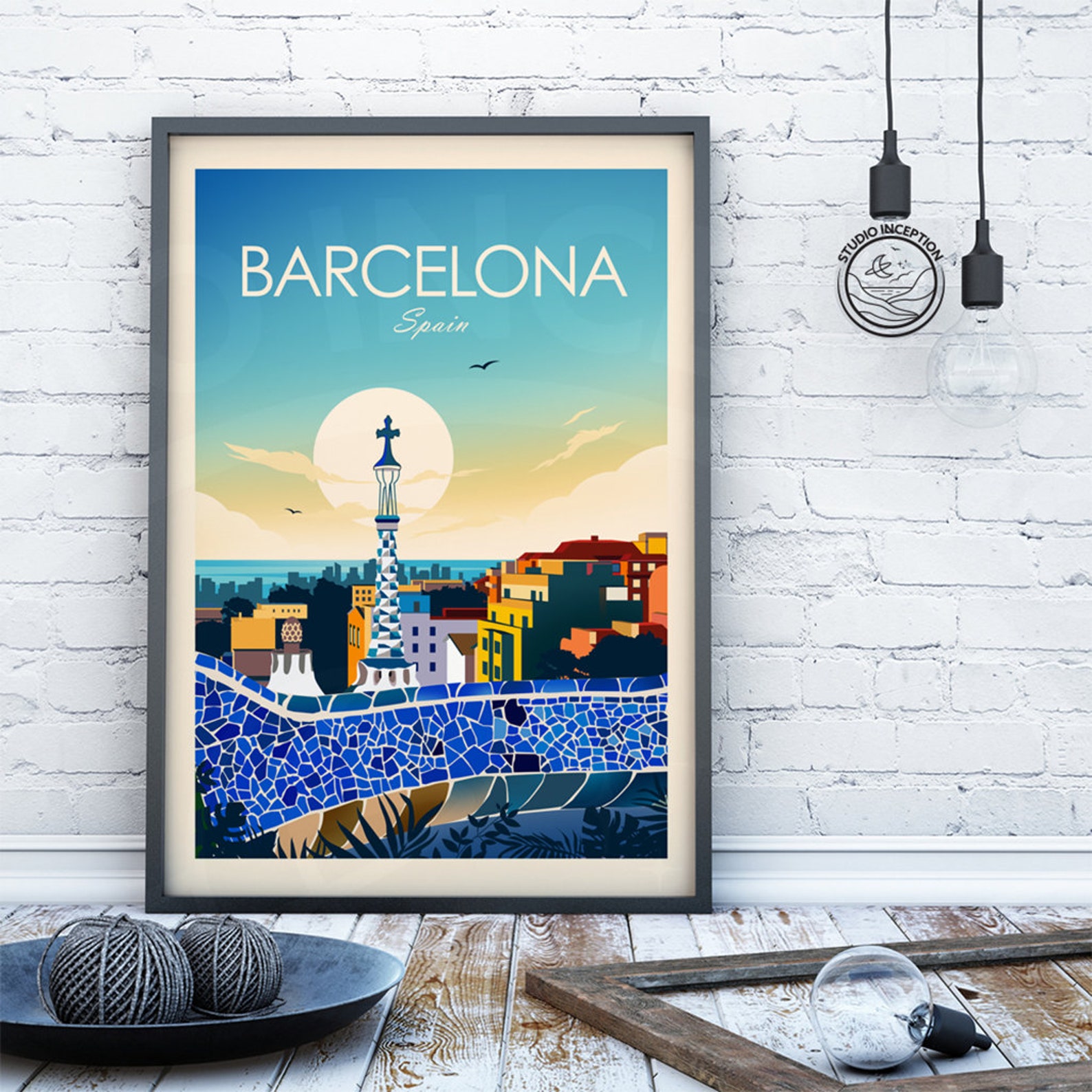 Barcelona Print, Spain Wall Art, Barcelona, Barcelona Poster, Barcelona ...