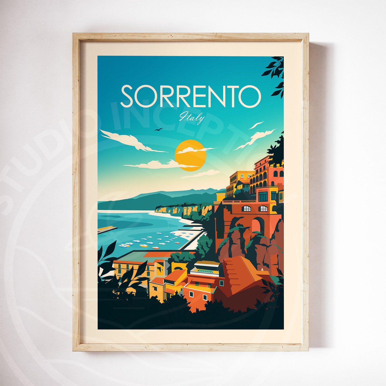 Italy Print - Italy Poster - Sorrento Print | Travel Poster | Travel ...