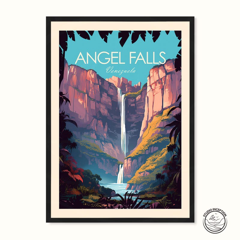 Angel Falls Poster Print - Etsy UK