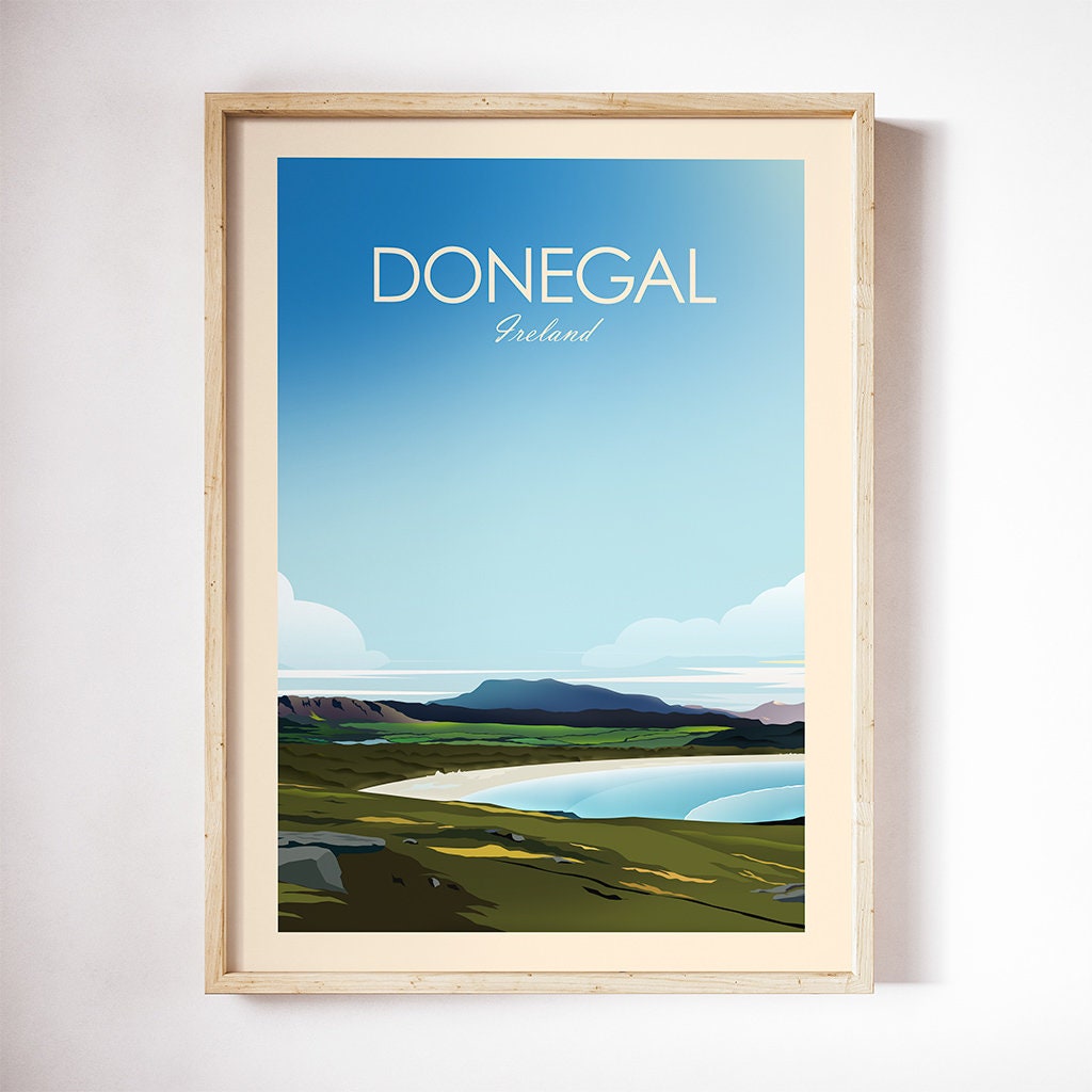 Donegal Art Print | Ireland Poster | Donegal Poster | Downings Print ...