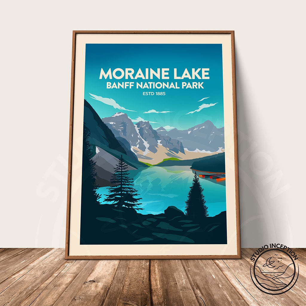Banff National Park Print - Moraine Lake by Studio Inception - Etsy UK