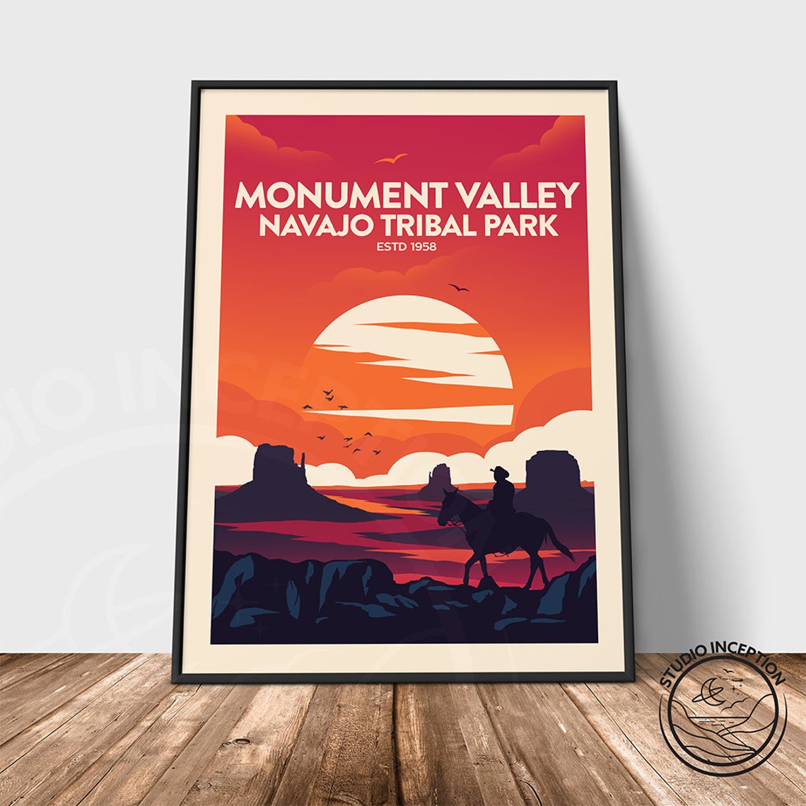 Monument Valley Navajo Tribal Park National Park Travel Poster by ...