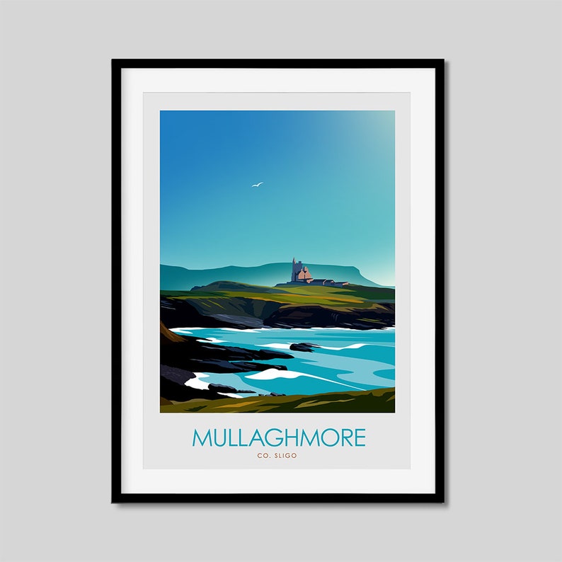 Mullaghmore Co Sligo Art Print, Poster Print, Travel Poster, Travel ...