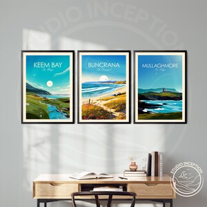 Buncrana Traditional Travel Print, Buncrana Poster, Travel Poster, Wall ...