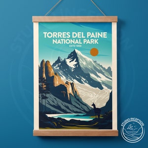 Torres Del Paine Poster Print Patagonia Print Chile Print Travel Print ...