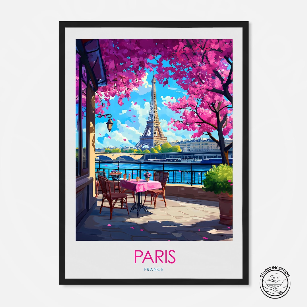 Paris Art Print France Eiffel Tower Paris Travel Art Paris Travel ...