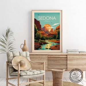 Sedona Travel Print Arizona Art Print Sedona Travel Poster Gift - Etsy