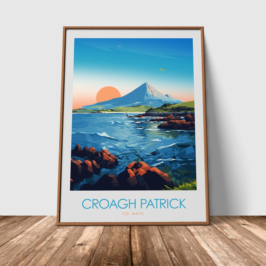 Croagh Patrick Print Ireland Travel Print Ireland Wall Art Croagh ...