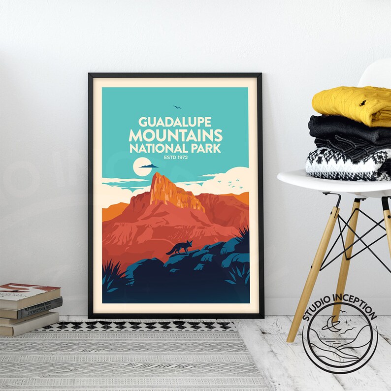 Guadalupe Mountains National Park featuring Kit Fox Travel | Etsy