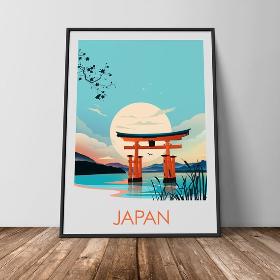 Visit Japan Print Japan Poster Travel Poster Travel - Etsy
