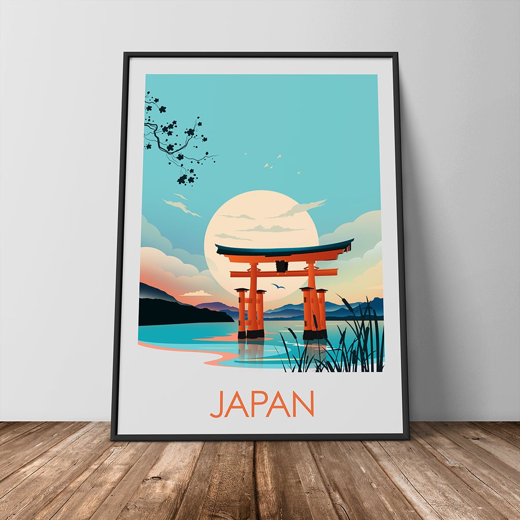 Visit Japan Print Japan Poster Travel Poster Travel - Etsy Singapore