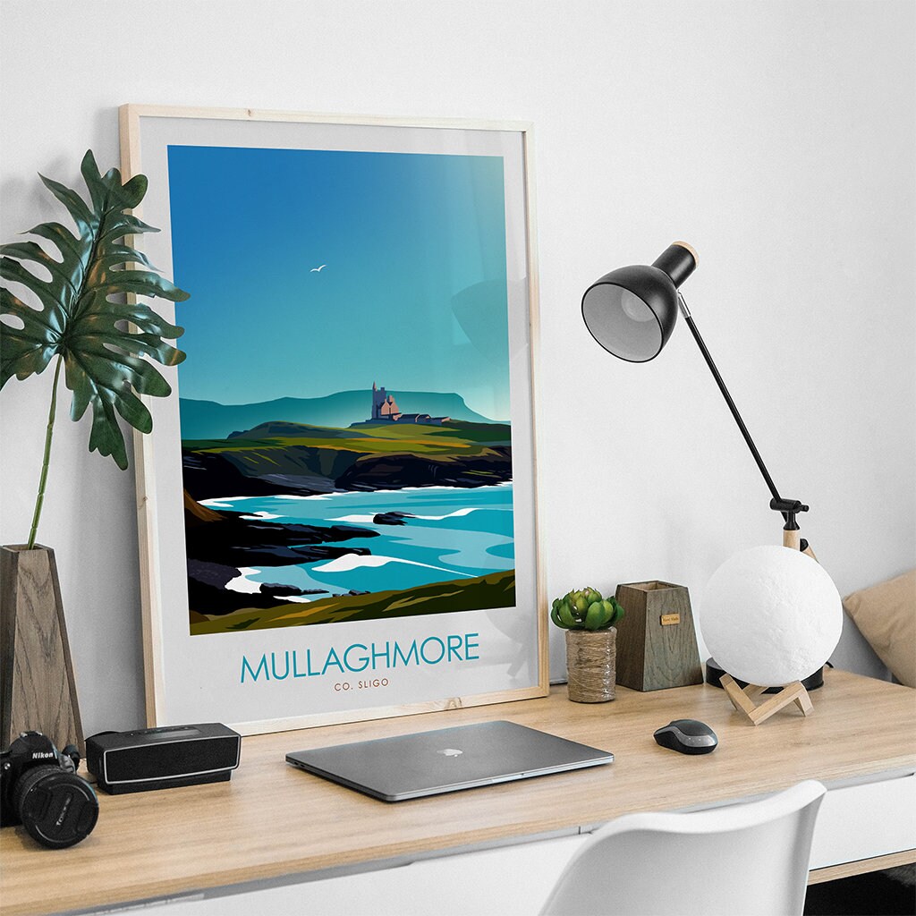 Mullaghmore Co Sligo Art Print, Poster Print, Travel Poster, Travel ...