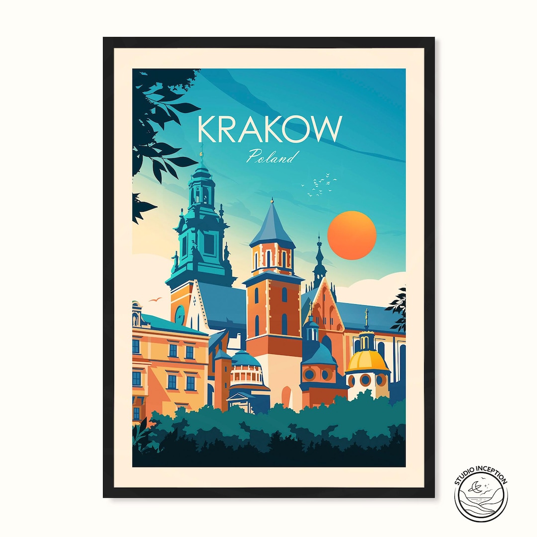 Krakow Poland Print, Wall Art, Krakow, Krakow Travel Poster, Gallery ...
