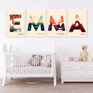 Alphabet Print, Alphabet Poster, National Park Print, Nursery Print ...