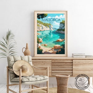 Mallorca Print, Majorca Travel Print, Mallorca Poster, Spain Wall Art ...