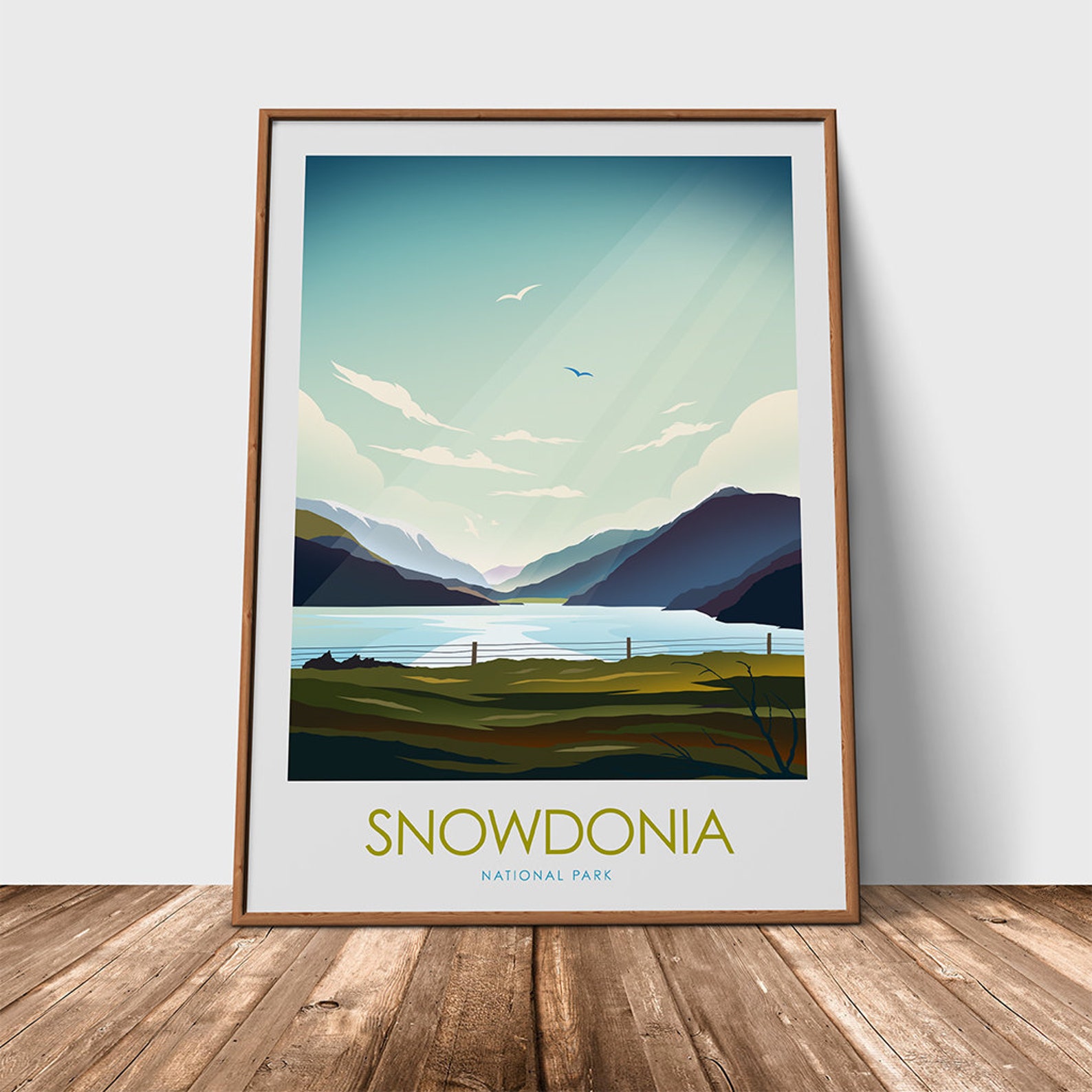 Snowdonia Print Travel Poster National Park Wales Travel | Etsy UK